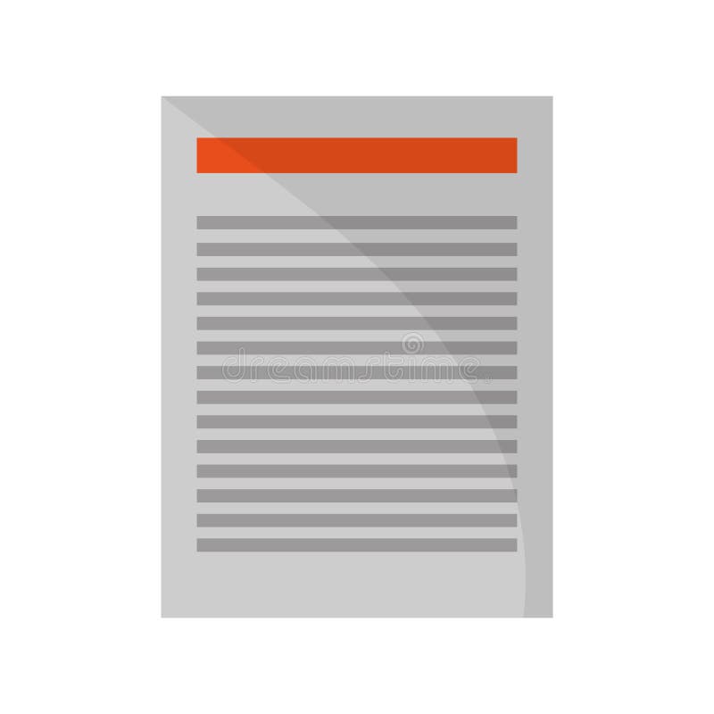 Document paper symbol stock vector. Illustration of sign - 138077954