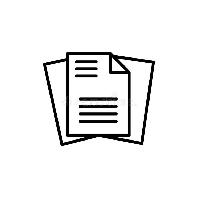 Pile Document Icon Stock Illustrations – 6,998 Pile Document Icon Stock ...