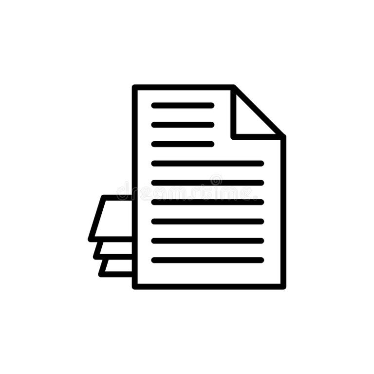 Pile Document Icon Stock Illustrations – 6,998 Pile Document Icon Stock ...