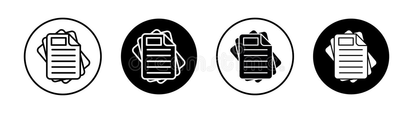 Pile Documents Icon Stock Illustrations – 1,964 Pile Documents Icon ...