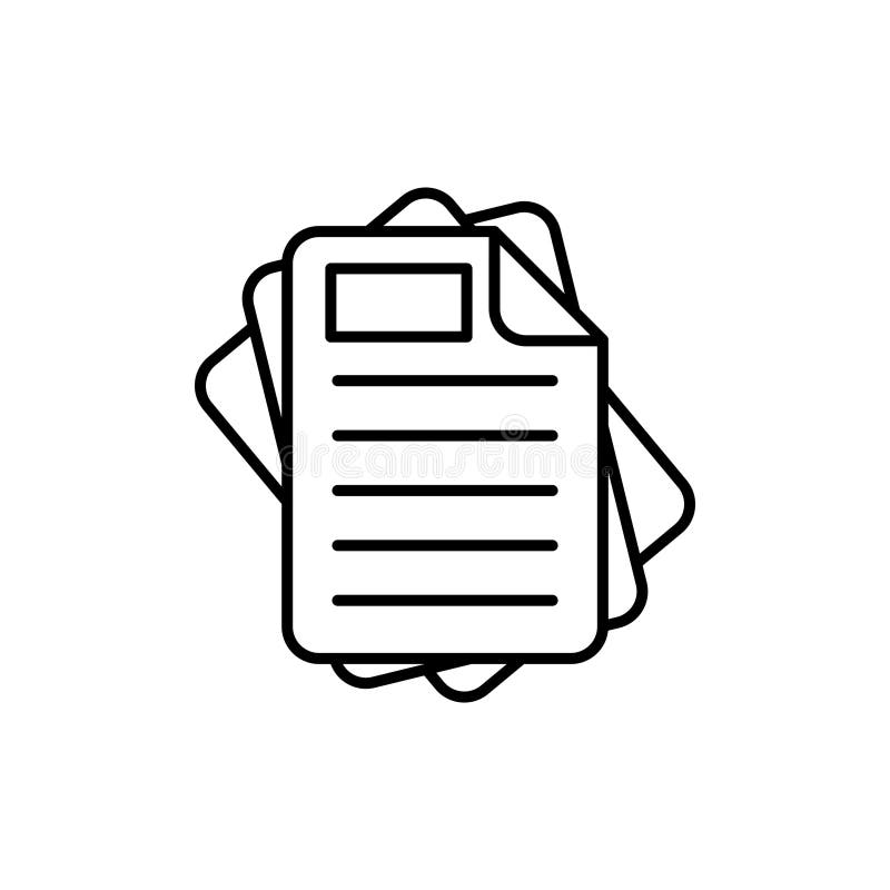 Pile Document Icon Stock Illustrations – 6,998 Pile Document Icon Stock ...