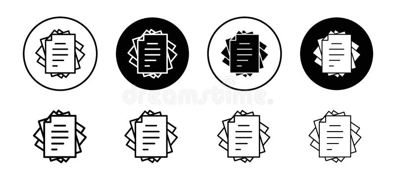 Paper Pile Icon Stock Illustrations – 19,610 Paper Pile Icon Stock ...