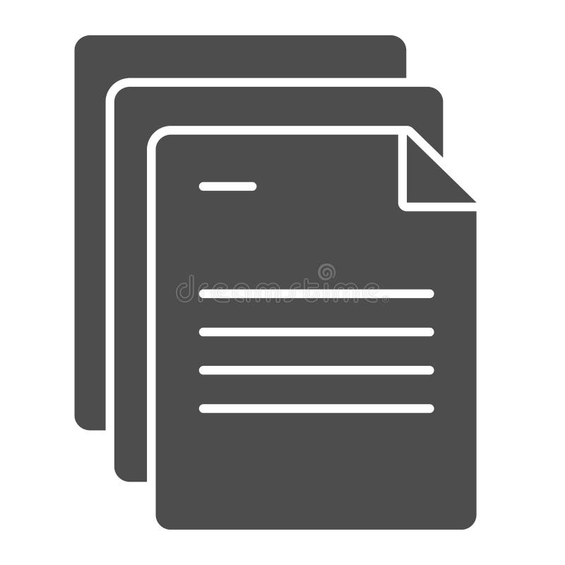 Document Papers Flat Icon. Pages Vector Illustration Isolated on White ...