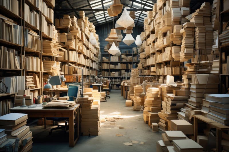 Document and Paperwork File Store. Generative AI Stock Photo - Image of ...