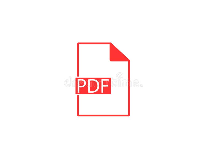 Document, Pdf, Format Icon. Vector Illustration. Stock Vector ...