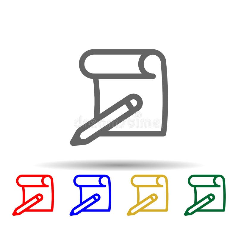 Multi Color Document Icons Stock Illustrations – 876 Multi Color ...