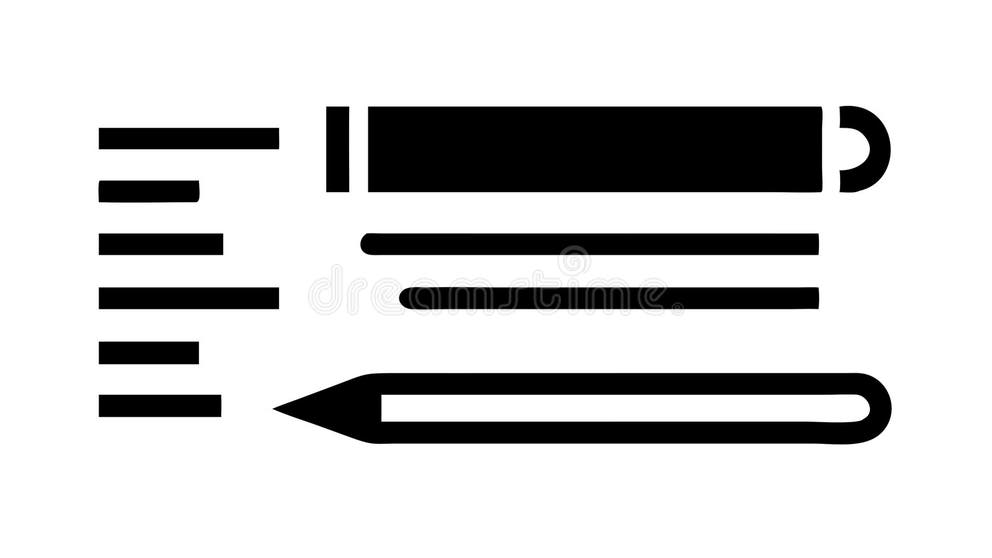 Document Pencil Icon. Edit, Write, Create Content, Vector Design ...