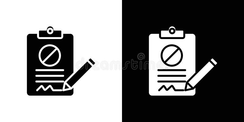 Document Petition Icon Linear Logo Isolated Stock Vector - Illustration ...