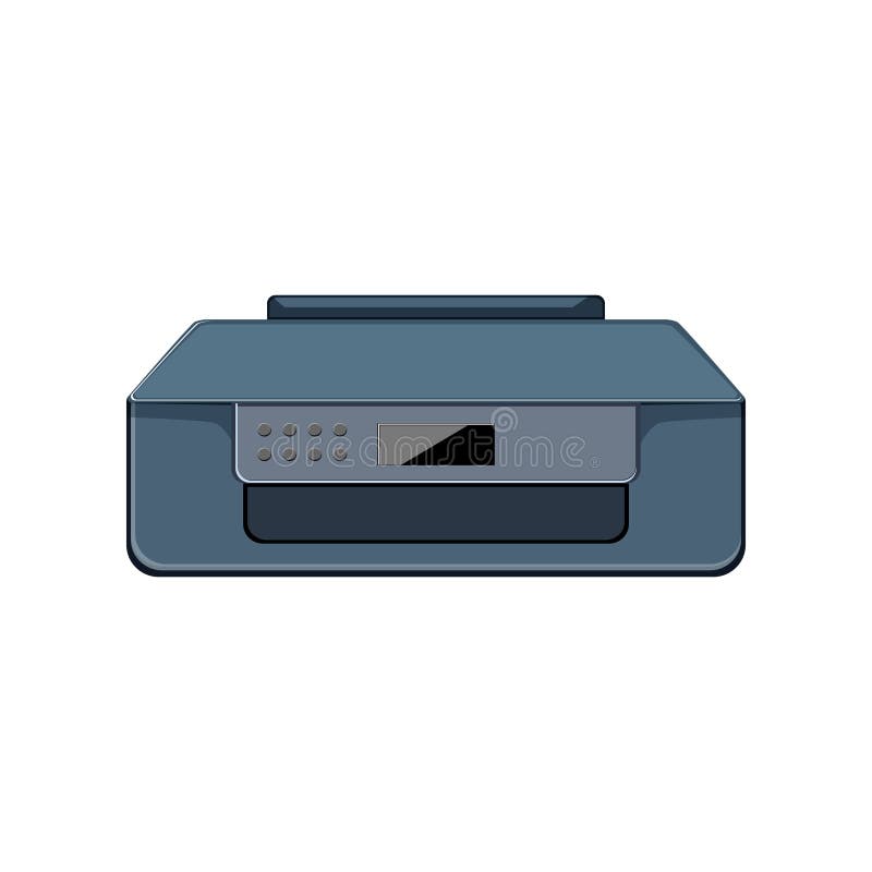 Document Photo Printer Cartoon Vector Illustration Stock Vector ...