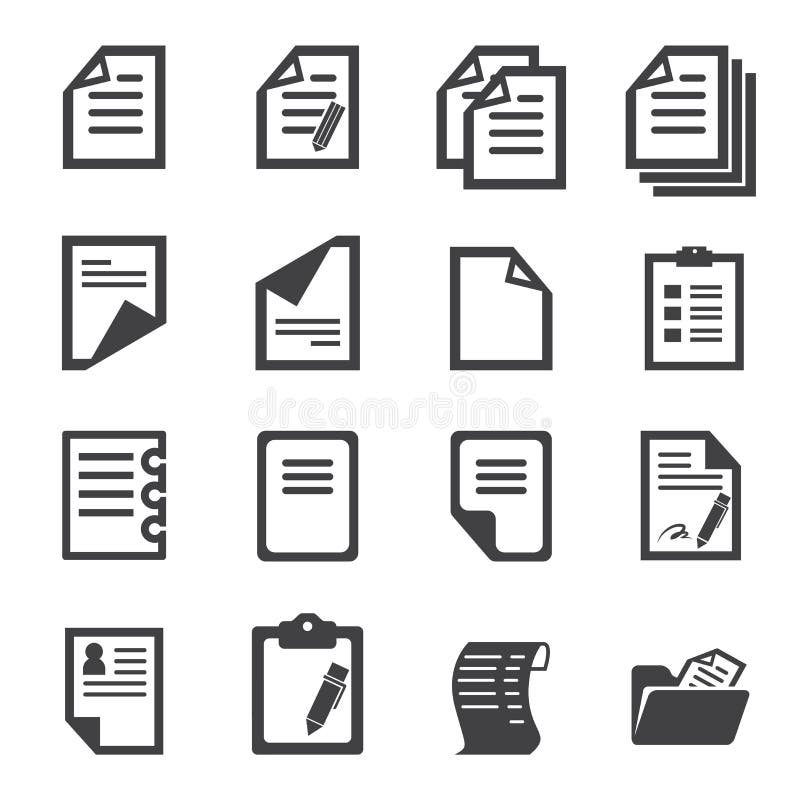 Schrijvend pictogram vector illustratie. Illustration of memorandum ...
