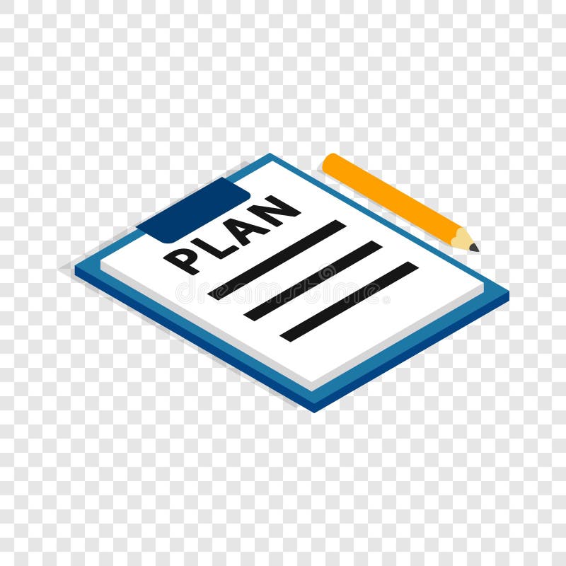 Document Plan Isometric Icon Stock Vector - Illustration of management ...
