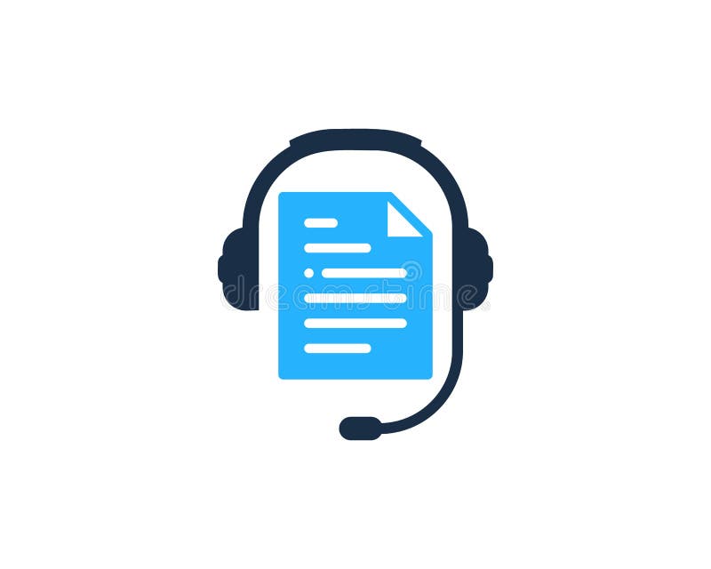 Document Podcast Logo Icon Design Stock Vector - Illustration of ...