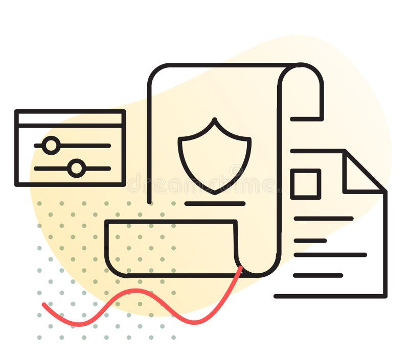 Document - Policy Framework - Icon Stock Illustration - Illustration of ...