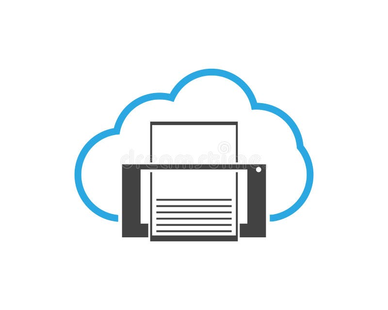 Document Printer Logo Template Stock Vector - Illustration of document ...