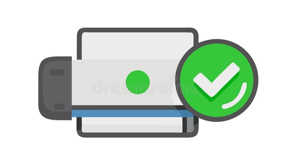Document Printer Successful Print Icon, Vector Design Generative AI ...