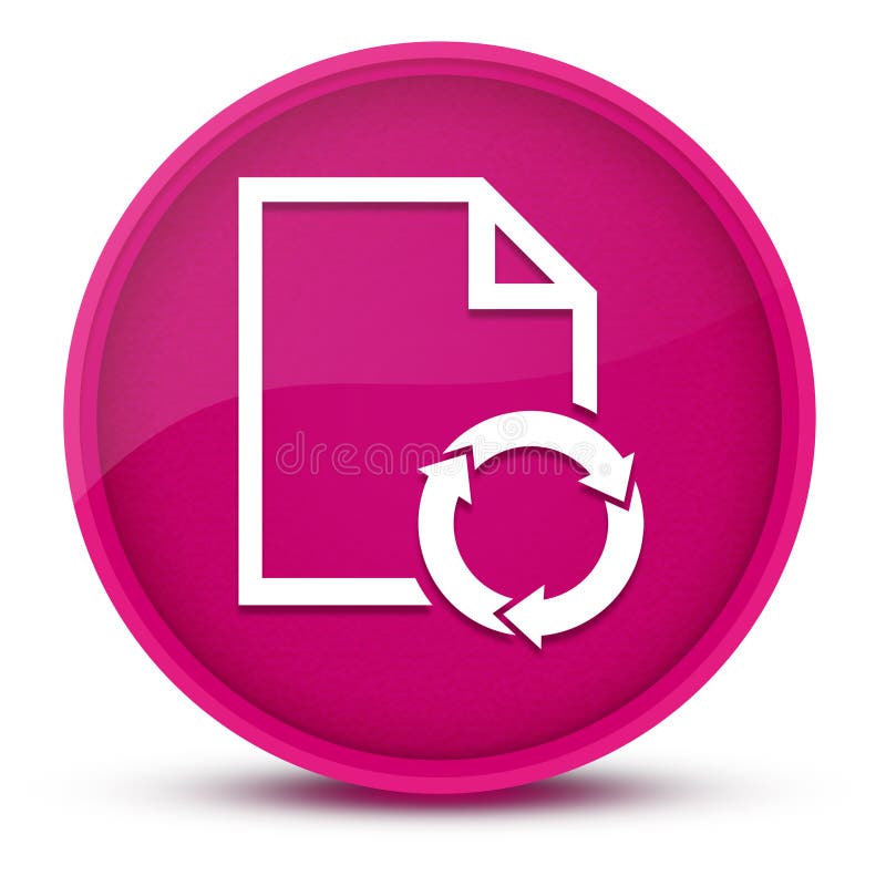 Document Process Eyeball Glossy Elegant Pink Round Button Abstract ...