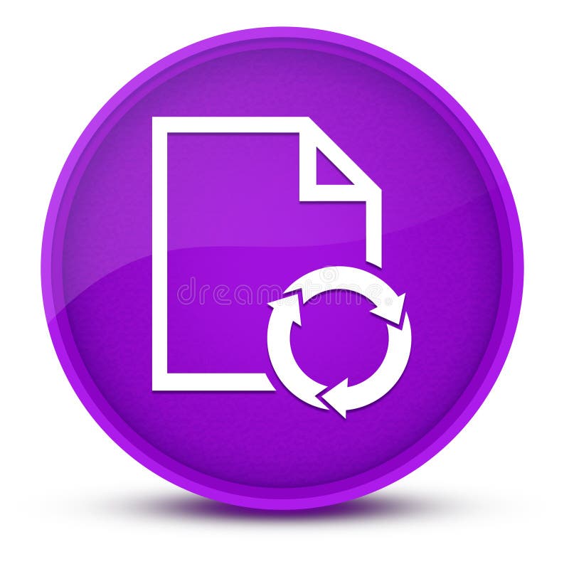 Document Process Luxurious Glossy Purple Round Button Abstract Stock ...
