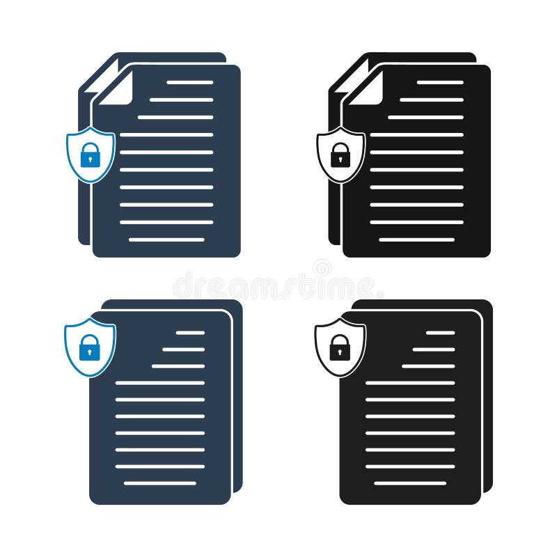 Document Protection Concept, Confidential Information and Privacy Idea ...