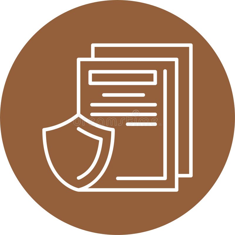 Document Protection Vector Icon Design Stock Vector - Illustration of ...