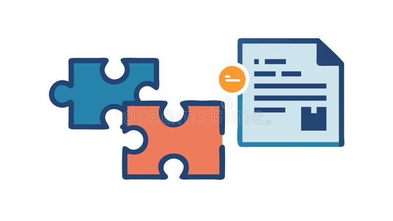 Document Puzzle Pieces, Information Integration & Data Management, Vector Design Generative AI ...