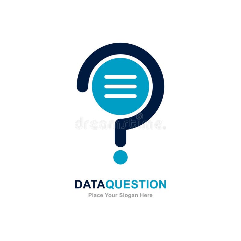 Document Question Vector Logo Design Icon Stock Vector - Illustration ...