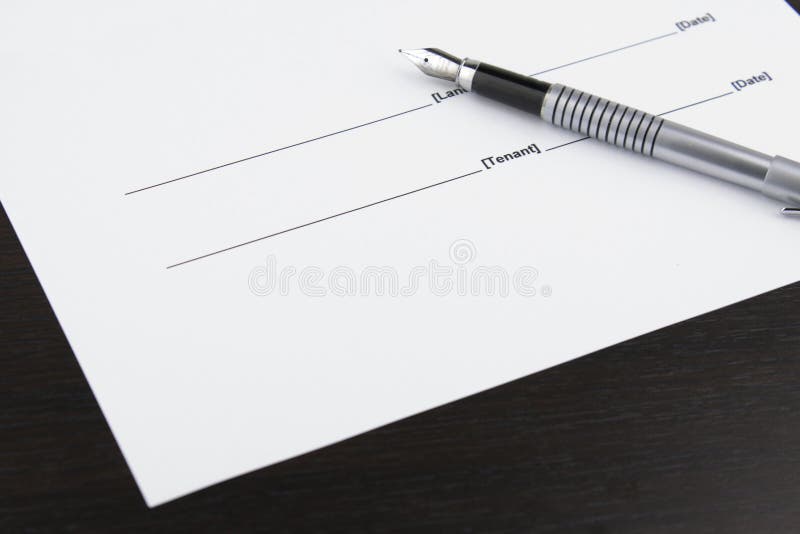 A Document Ready for Signature Stock Photo - Image of lawyer, paper ...