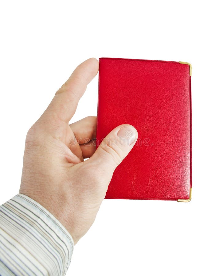 Document in a red cover stock photo. Image of international - 24095102