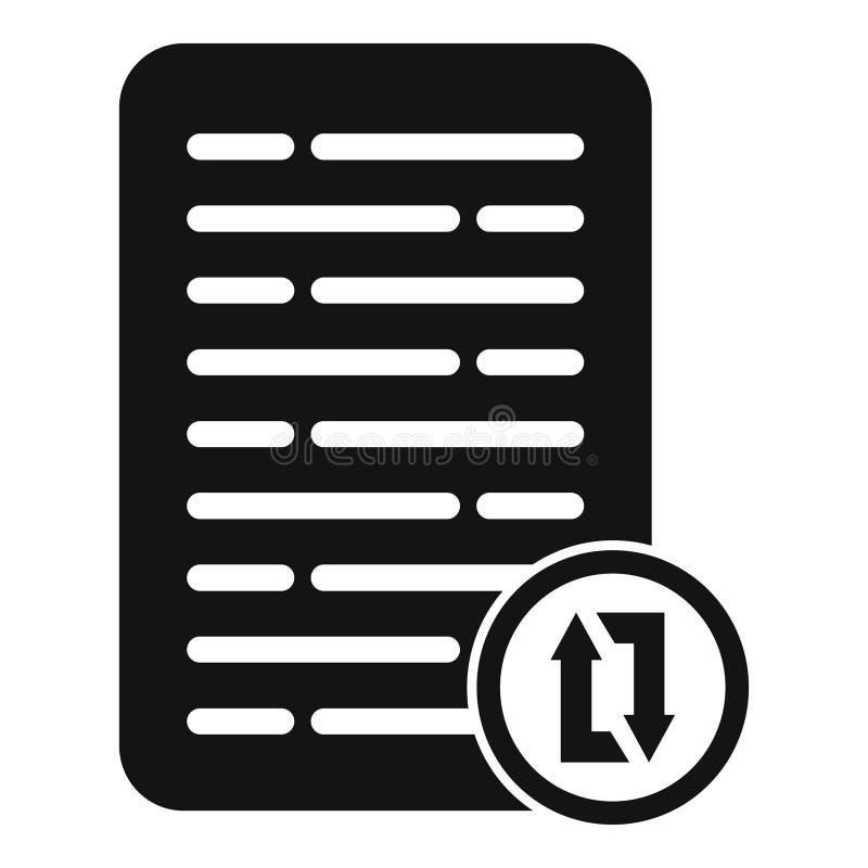 Document Repost Icon Simple Vector. Report Data Stock Vector ...