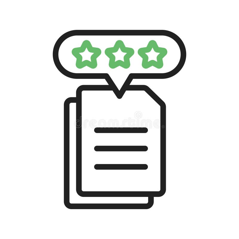 Document Review Icon Image. Stock Vector - Illustration of line, symbol ...