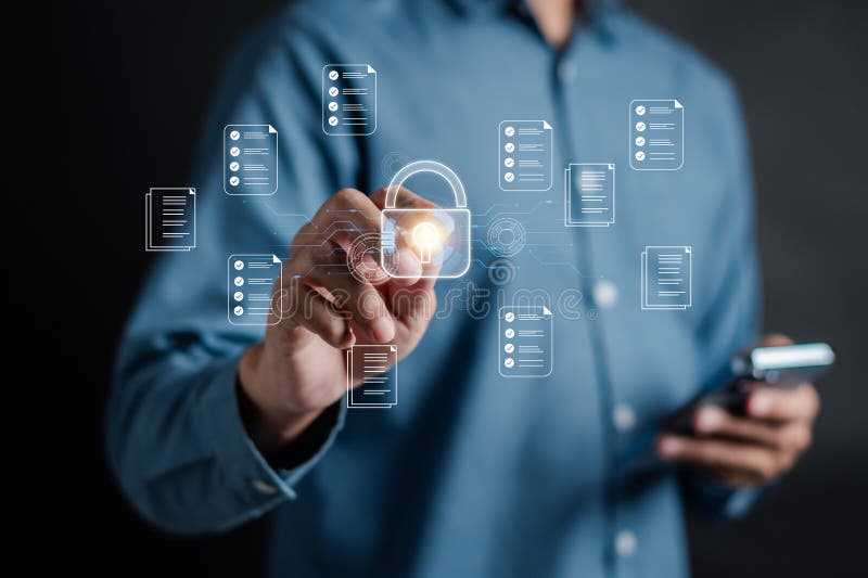 Document Safety and Security Protection System Stock Photo - Image of ...