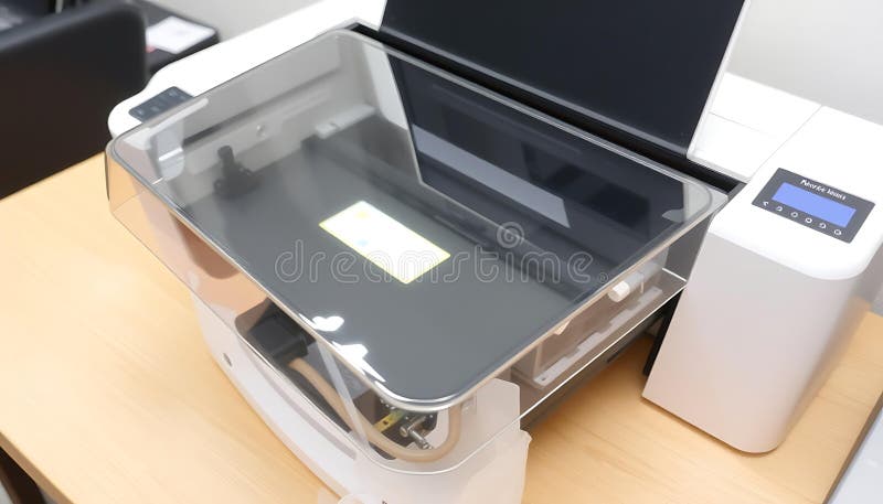 Document Scanner in Office, Depicting Office Technology and Digital ...