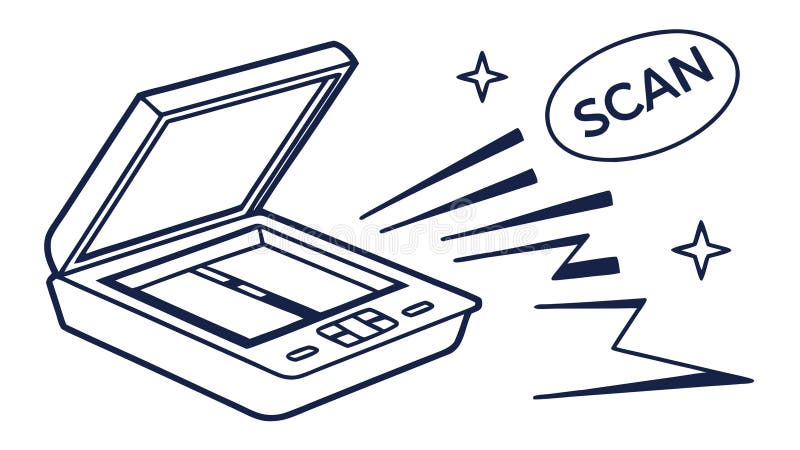 Document Scanner with Scan Rays, Ideal for Digitization and Office ...