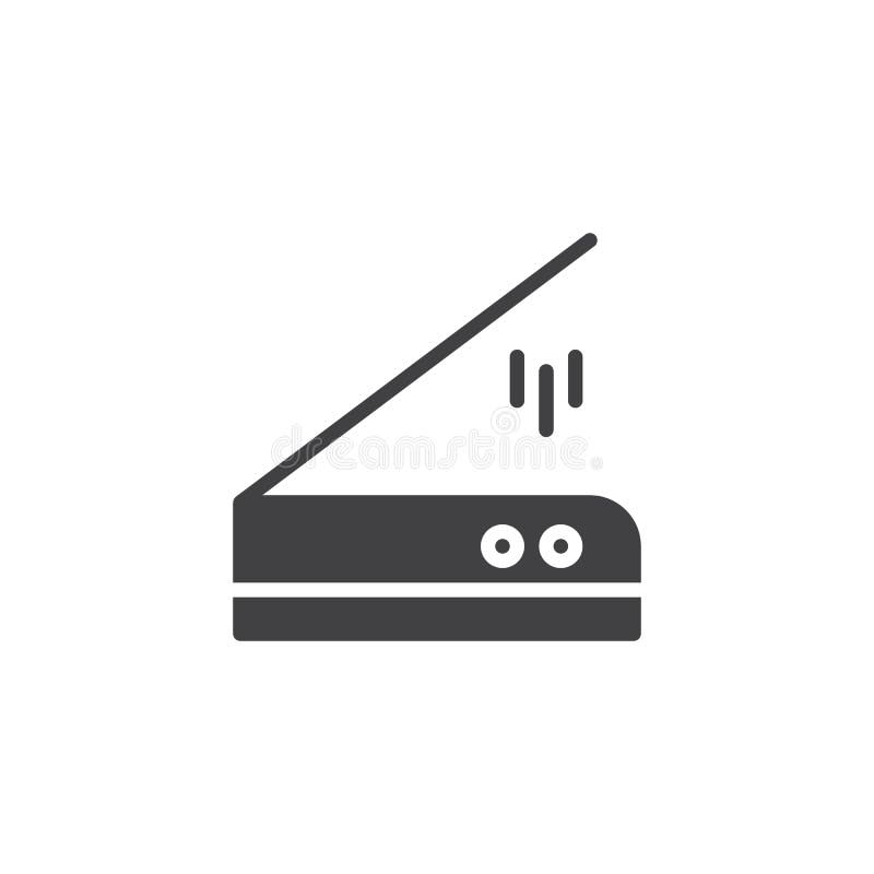 Document Scanner Vector Icon Stock Vector - Illustration of scan ...
