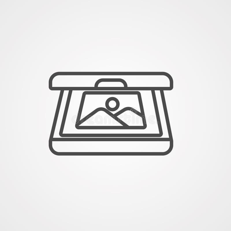 Document Scanner Icon Vector, Filled Flat Sign, Solid Pictogram ...