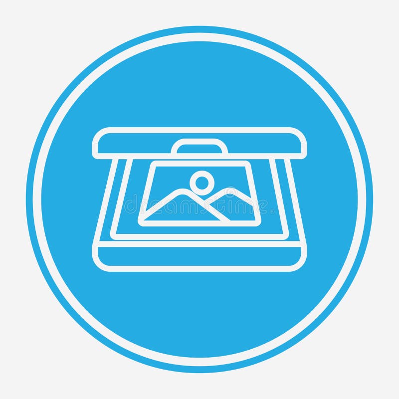 Document Scanner Icon Vector, Filled Flat Sign, Solid Pictogram ...