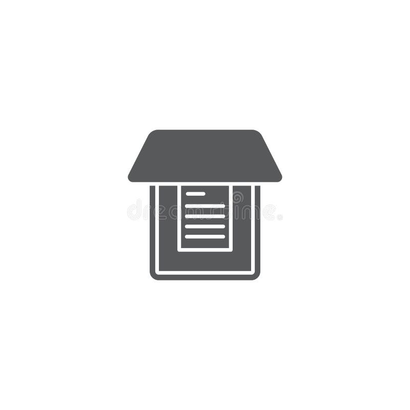 Document Scanner Vector Icon Symbol Electronic Isolated on White ...