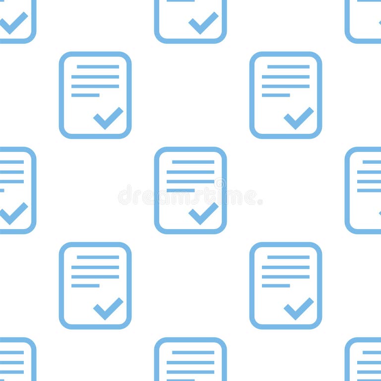 Document seamless pattern stock vector. Illustration of flat - 51737795