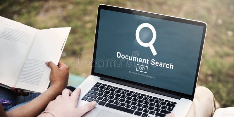 Document Search Finding Forms Inspect Letters Concept Stock Image ...