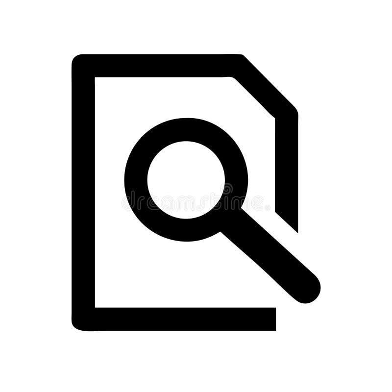 Document Search Icon: Find Information Quickly and Efficiently Stock ...