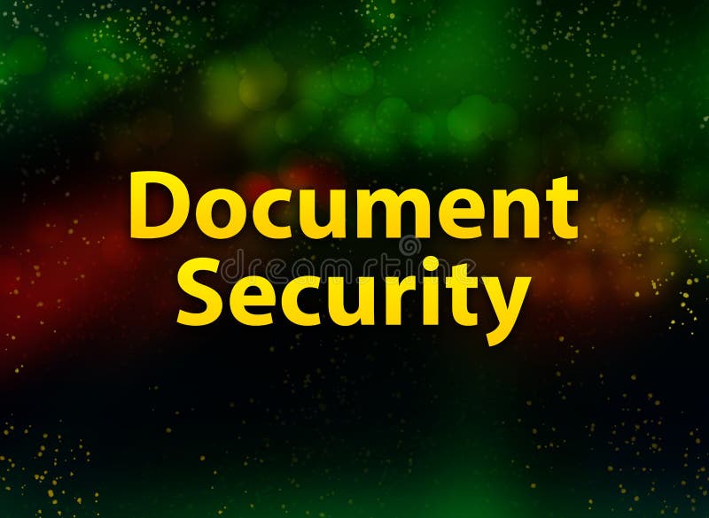 Document Security Abstract Colorful Background Bokeh Design ...