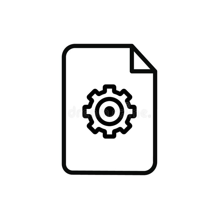 Document settings icon stock vector. Illustration of assessment - 330177591