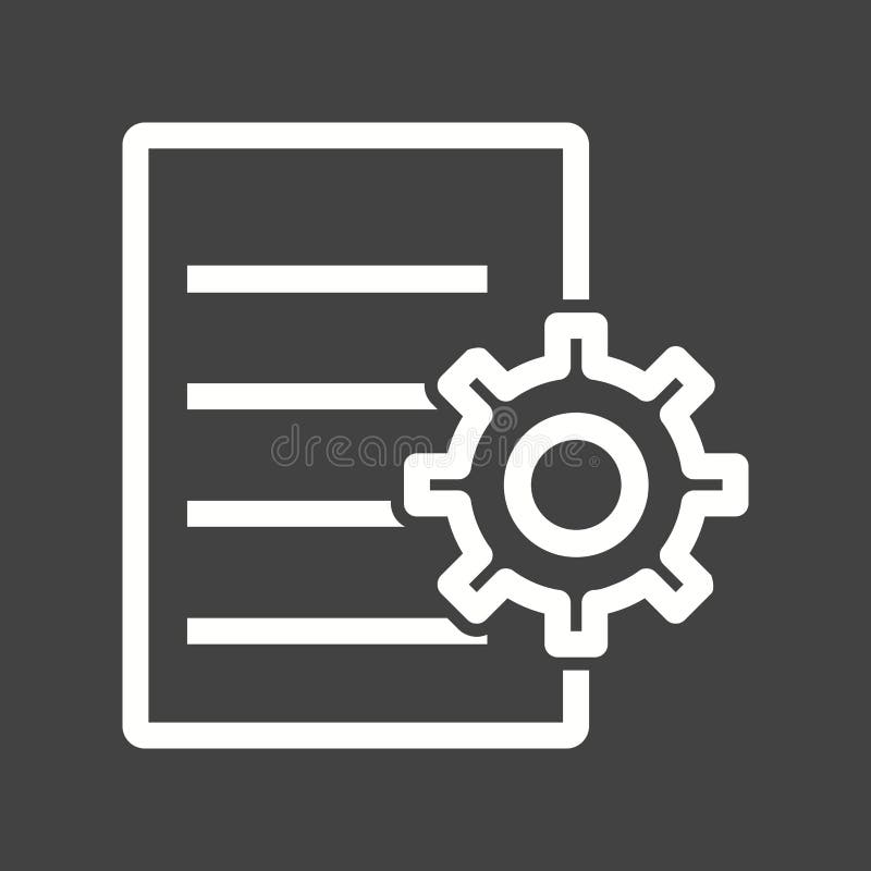 Document Settings stock vector. Illustration of interface - 78050398