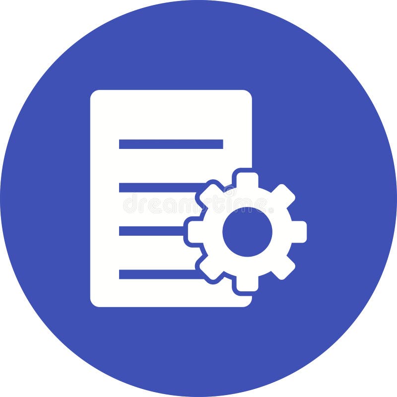 Document Settings stock vector. Illustration of concept - 81672155