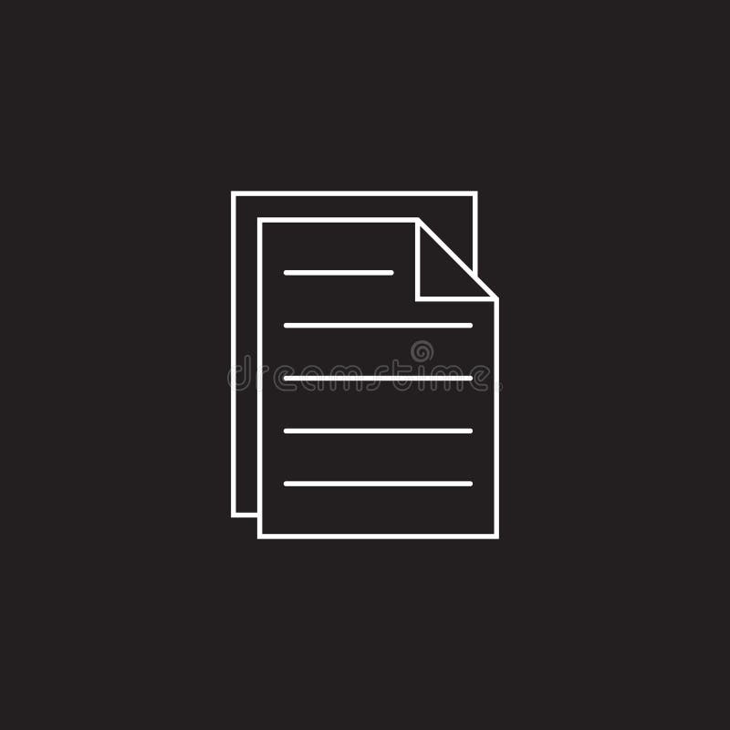 Document Sharing Line Icon, Outline Vector Logo Stock Vector ...