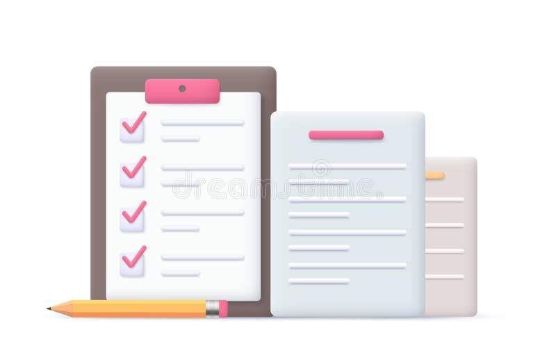 Document, Sheet Paper with a To-do Checklist. Business Task Planning ...