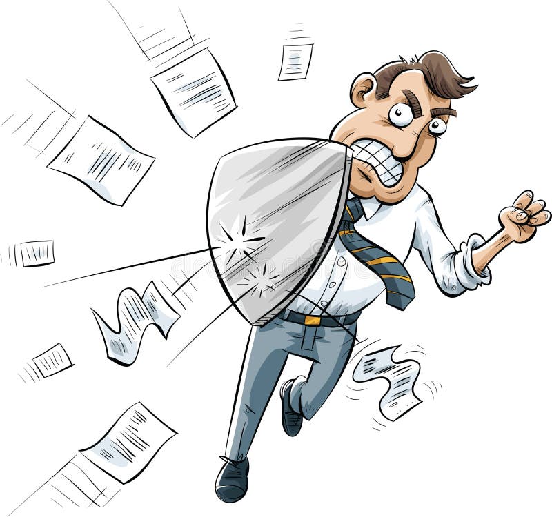 Chasing fly stock vector. Illustration of newspaper, rolled - 18494369