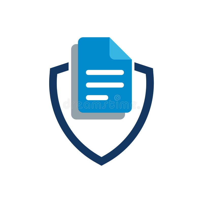 Work Security Icon Logo Design Element Stock Vector - Illustration of ...