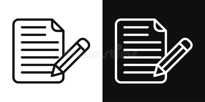 Document Signed Icon Set. Contract Paper with Signature Vector Symbol ...