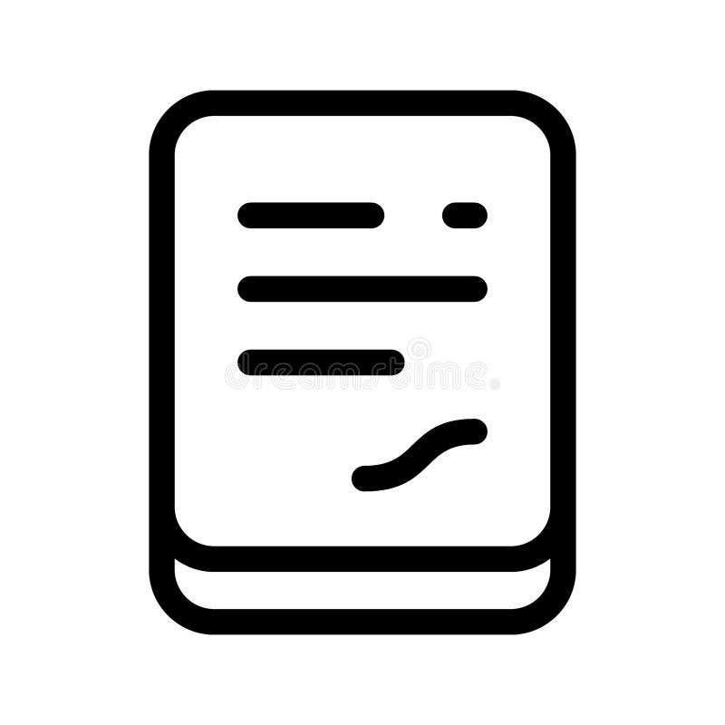Document Signed Icon Vector Symbol Design Illustration Stock Vector ...