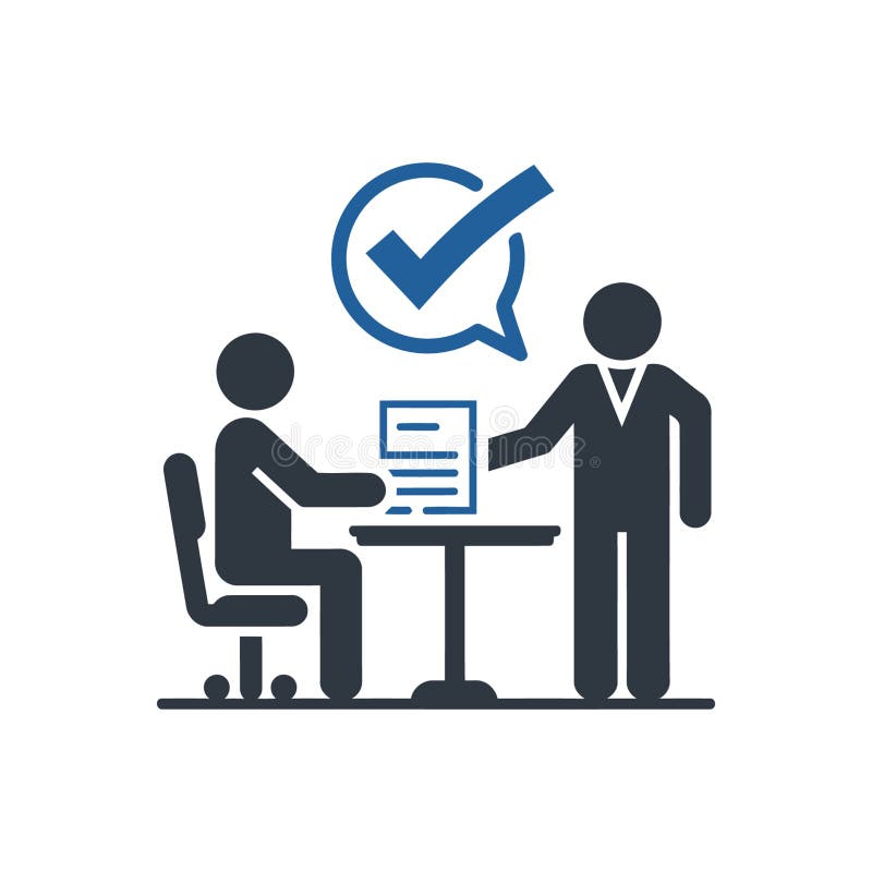 Document Signing Approval Icon Stock Vector - Illustration of document ...